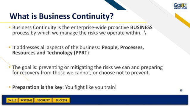 BCM Webinar presentation | PPT