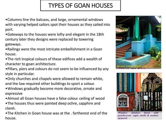 Vernacular Architecture of Goa | PPTX