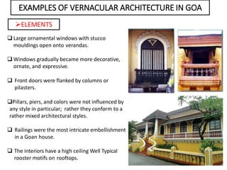 Vernacular Architecture of Goa | PPTX