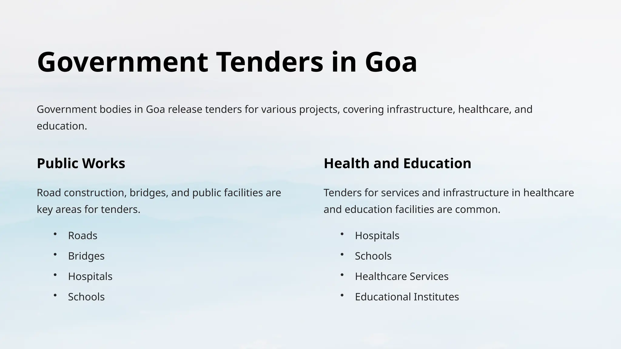 "Goa Tender Insights for Business Growth" | PPTX
