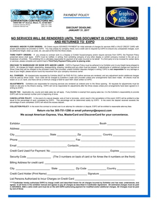 GOAexpo 2017 Exhibitor Service Manual PDF | PDF