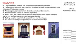Goa vernacular architecture | PPTX