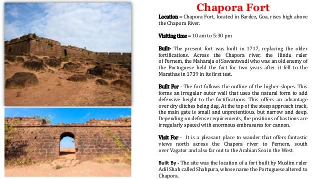 Architecture of Goa forts | PPTX