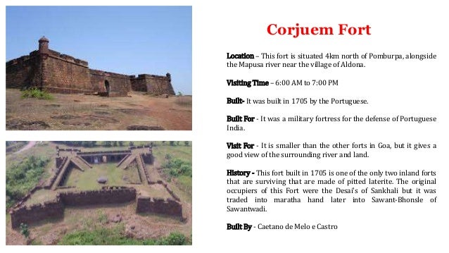Architecture of Goa forts | PPTX