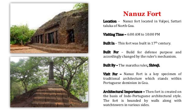 Architecture of Goa forts | PPTX