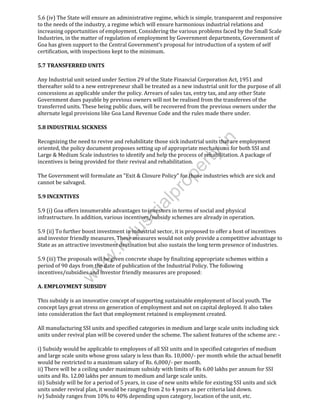 Goa Ind policy 2003-14 | PDF | Industrial Property | Real Estate