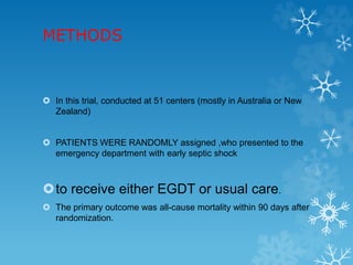 Goal directed resuscitation for patients | PPTX