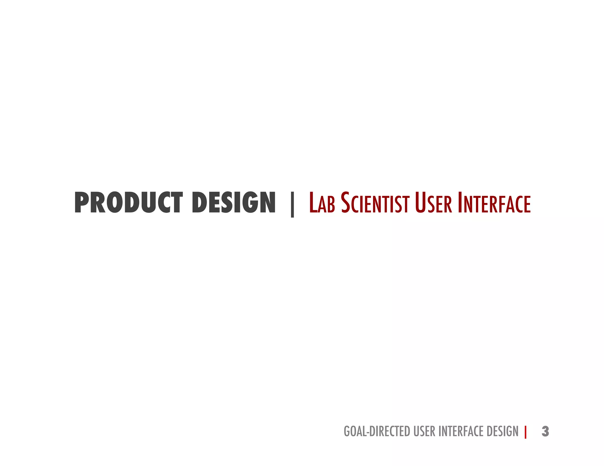 Goal Directed User Interface Design Case Study | PDF