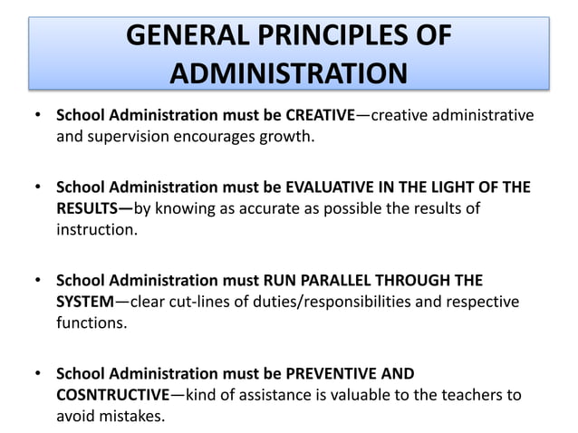 School Governance and Supervision: Goal functions-principles-theory in ...