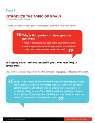 #LeanInTogether: Goal Setting Activity | PDF