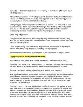 Goal Setting For Coaches | PDF