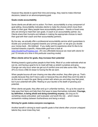 Goal Setting For Coaches | PDF