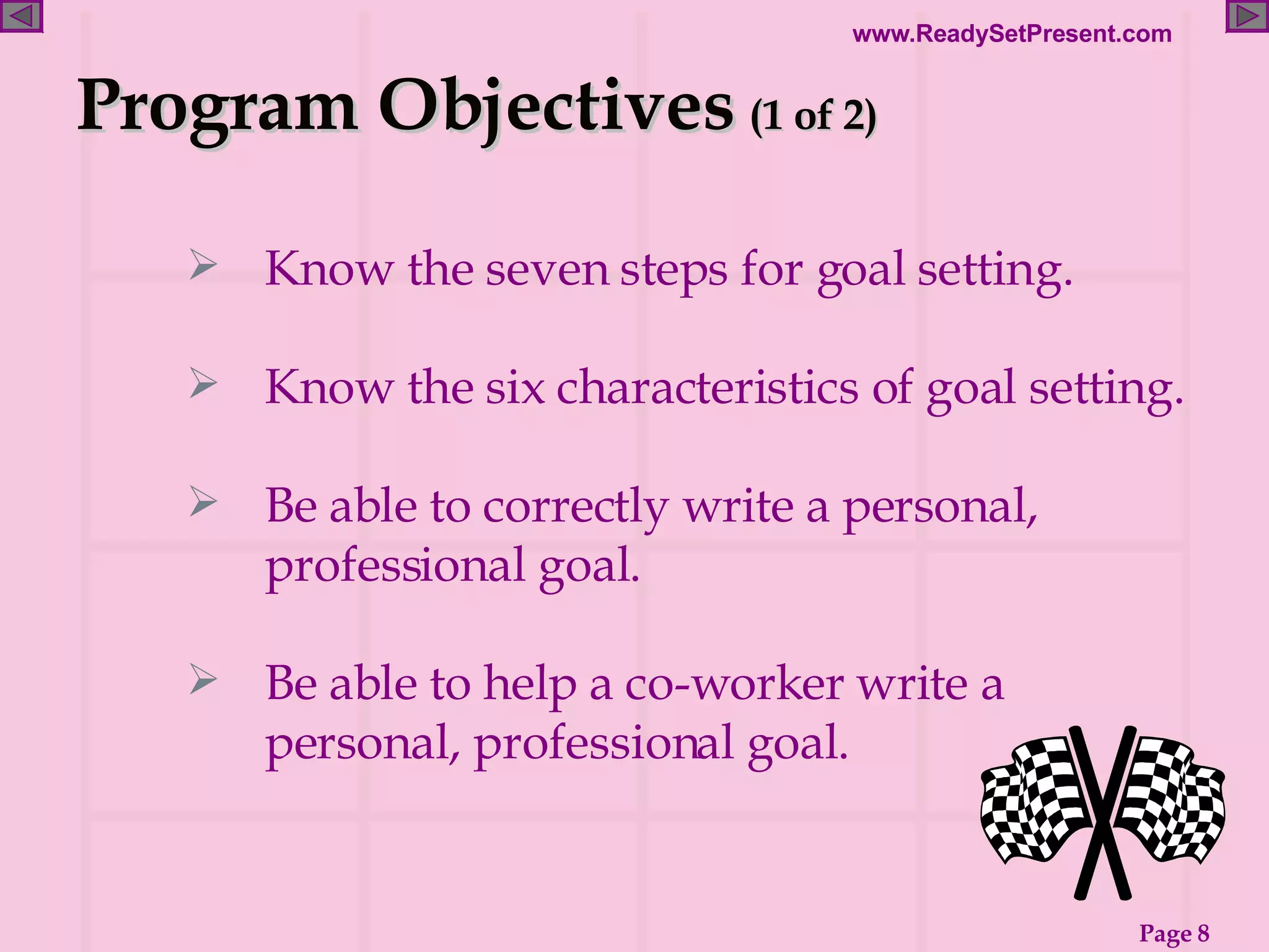 GOAL SETTING POWERPOINT | PPT
