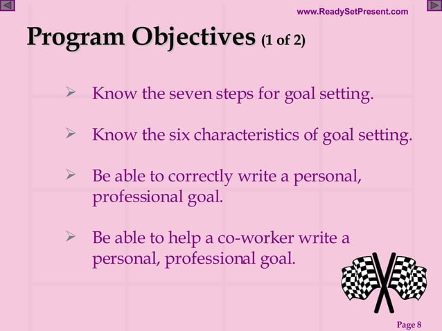 GOAL SETTING POWERPOINT | PPT