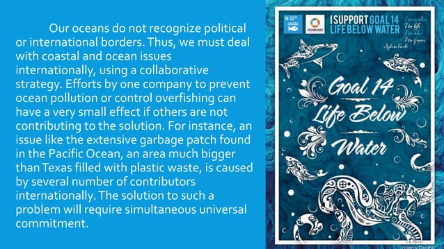 Sustainable development Goal 14: Conserve and sustain the oceans, seas ...