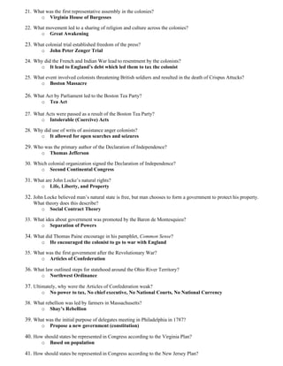 Goal 1 test review (answers) | PDF