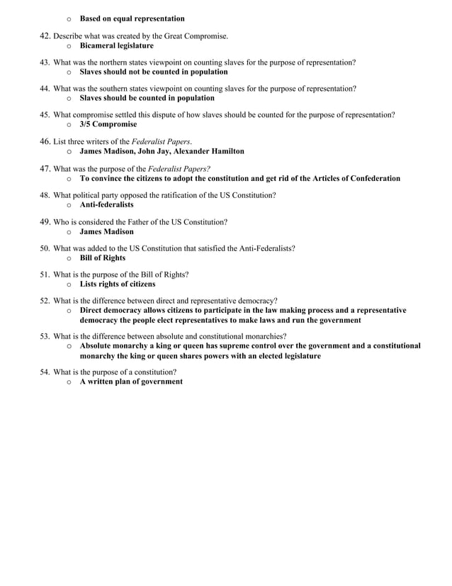 Goal 1 test review (answers) | PDF
