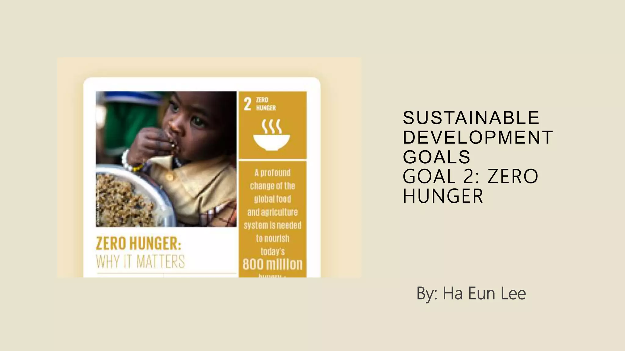 Goal 2 zero hunger | PPTX