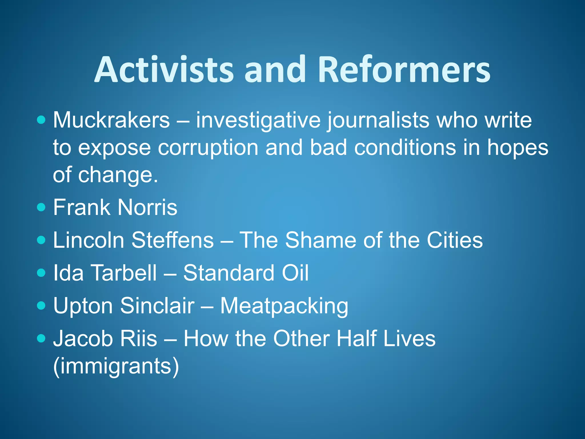 Goal 7 the progressive era | PPTX