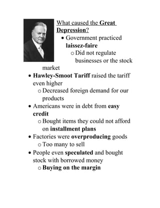 The Roaring 20s, Great Depression and New Deal | DOC