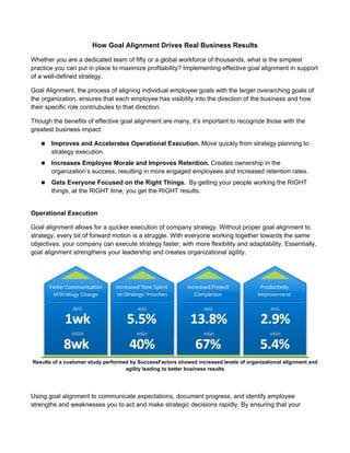 Goal alignment whitepaper | PDF | Human Resources | Business