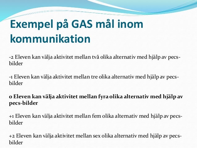 Goal attainment scaling