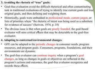 Goal free model | PPT