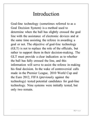 Goal line technology | DOCX