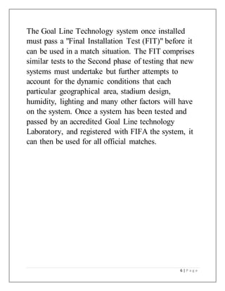 Goal line technology | DOCX