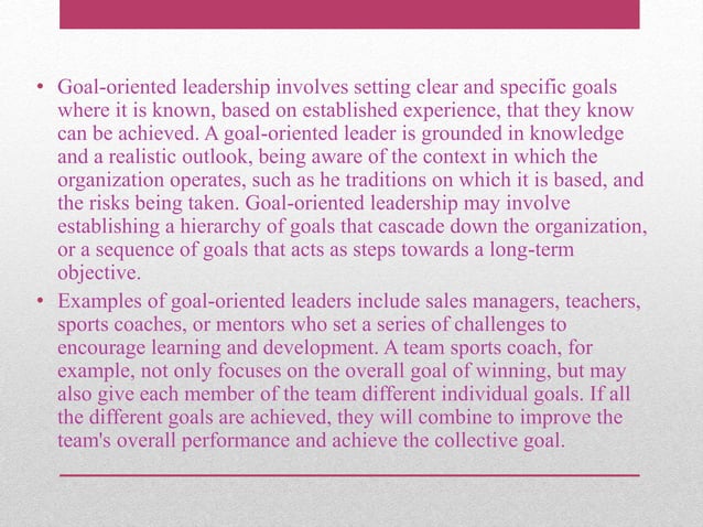 Goal oriented behaviour | PPTX