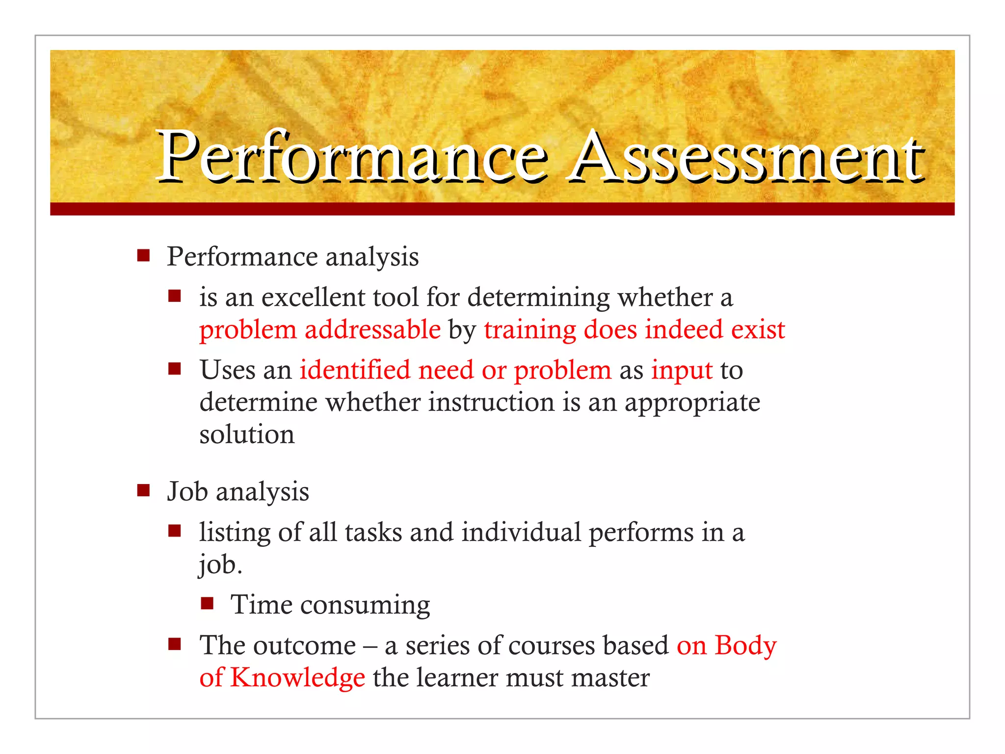 Goal & Performance analysis | PPT