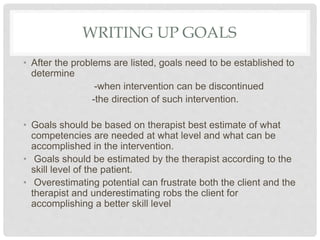 Goal planning in for rehabilitaion | PPTX
