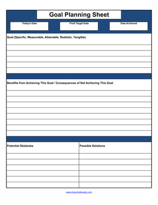 Goal Planning System | PDF