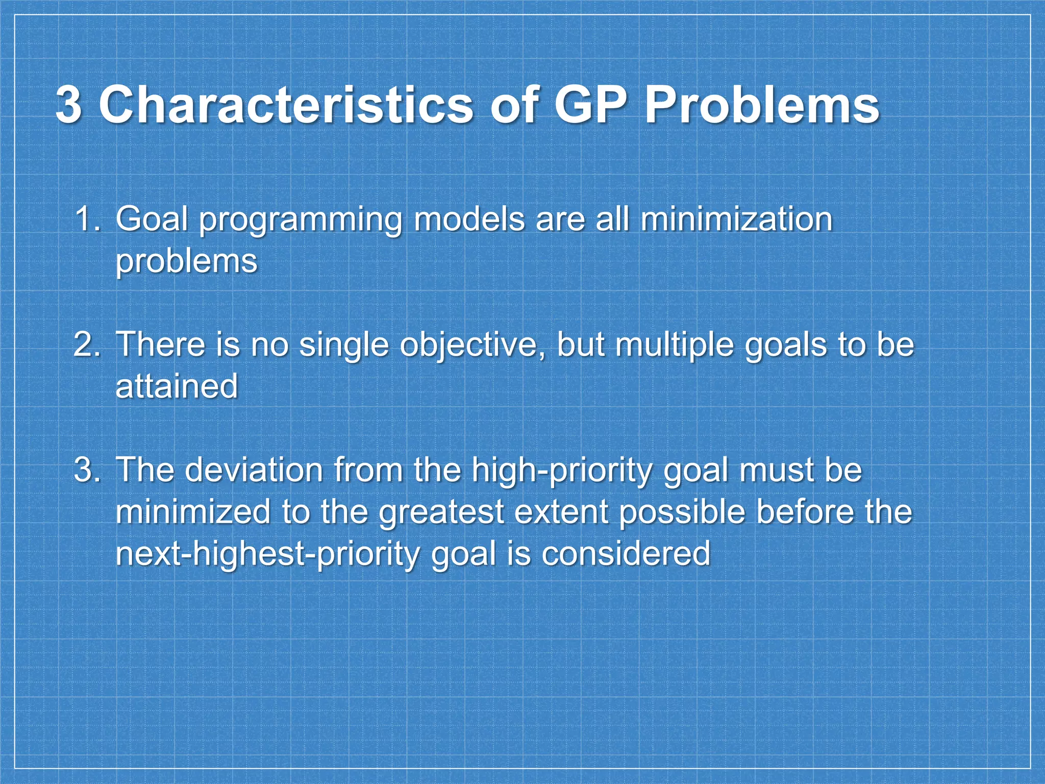 Goal Programming | PPTX