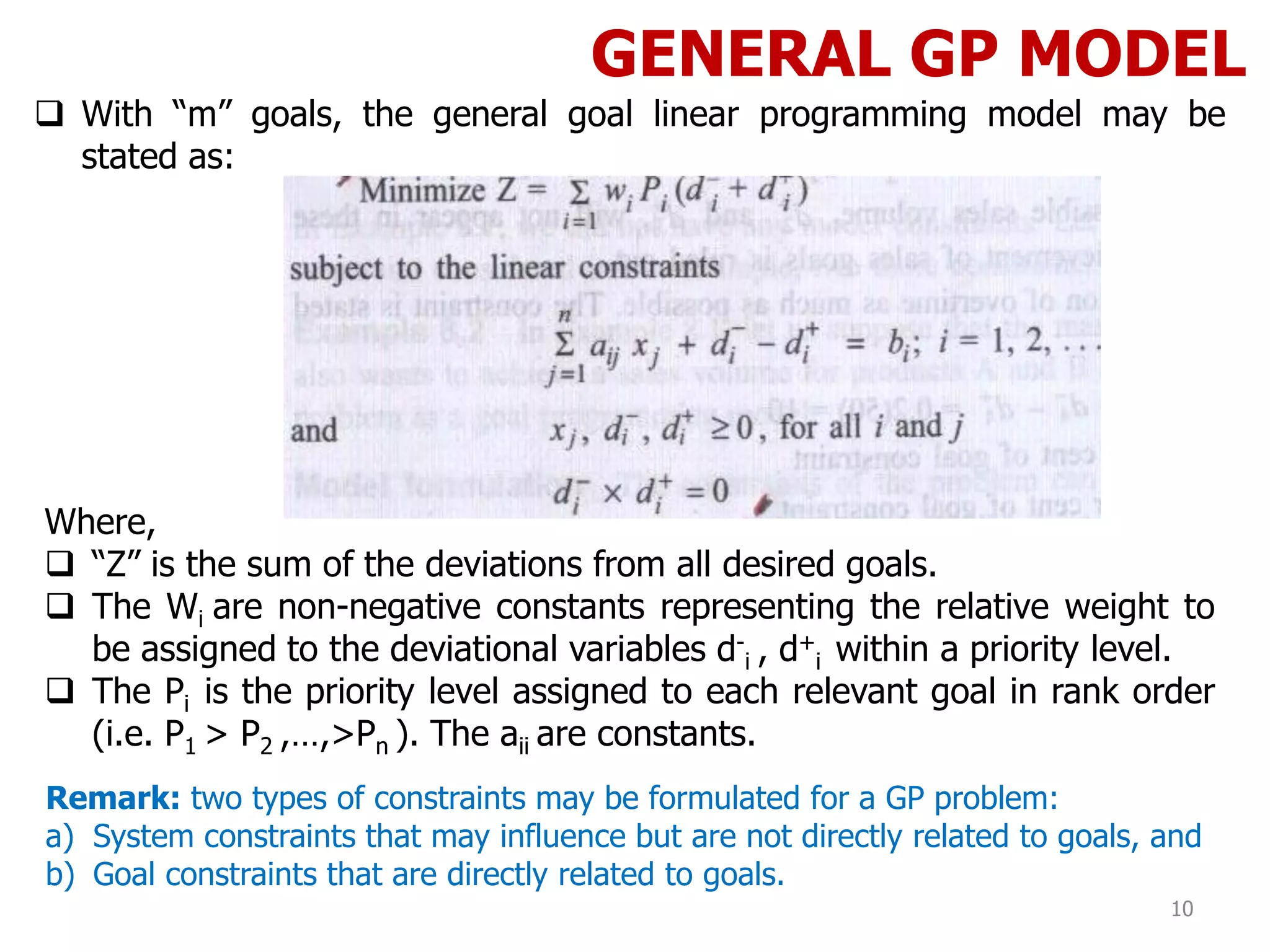 Goal programming | PDF