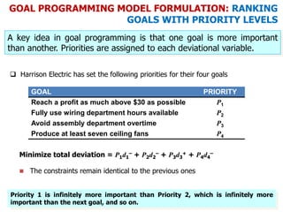 Goal programming | PDF