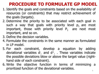 Goal programming | PDF
