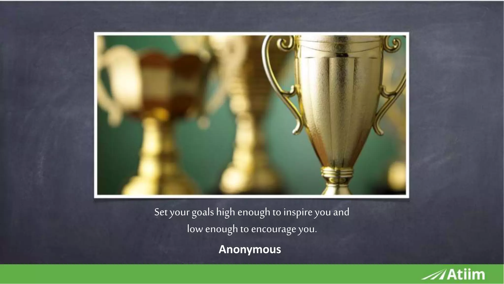 OKR Goals - Goal Quotes Part 2 - Atiim | PPTX