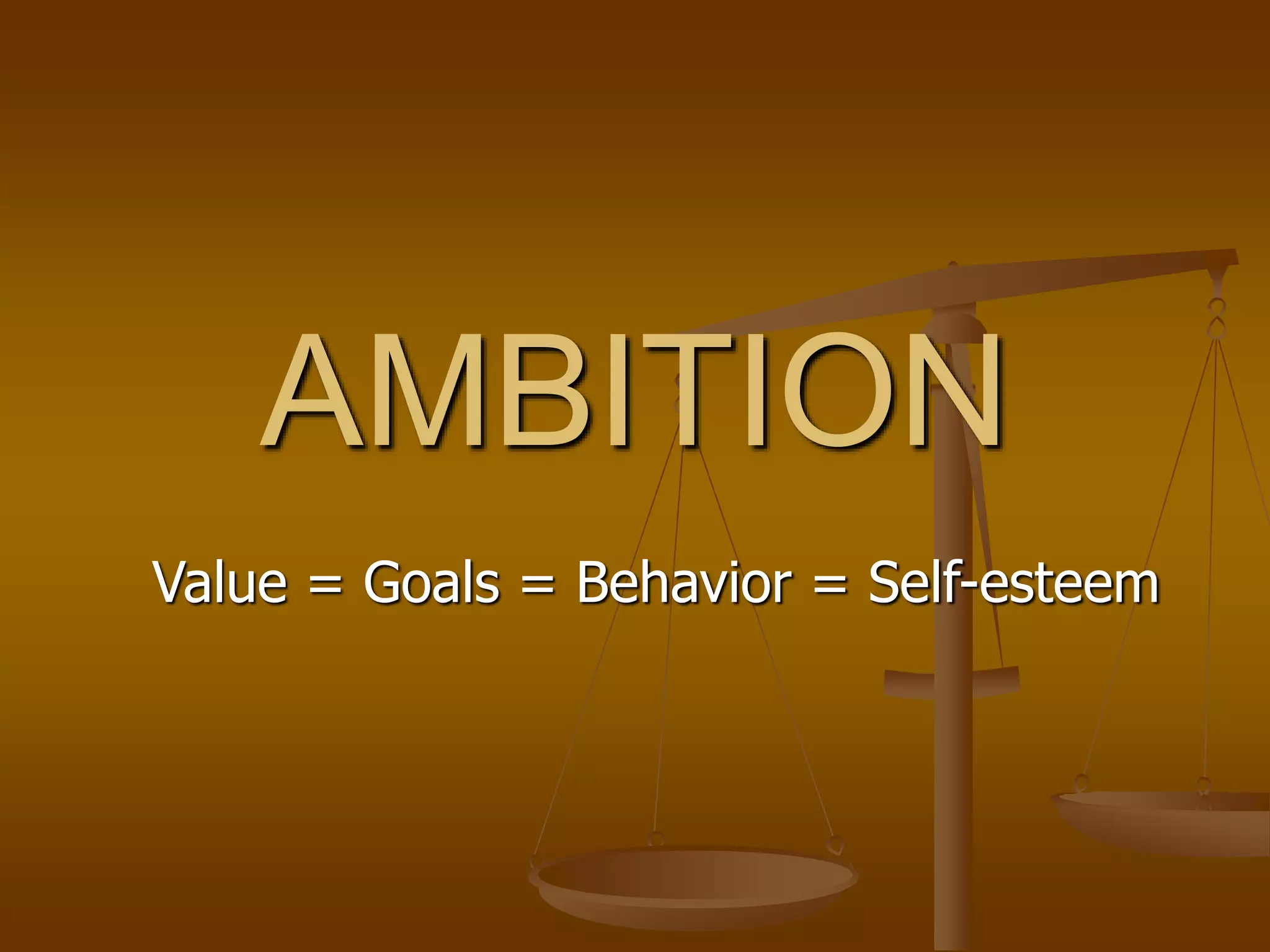 Goals | My Ambition in Life | PPTX