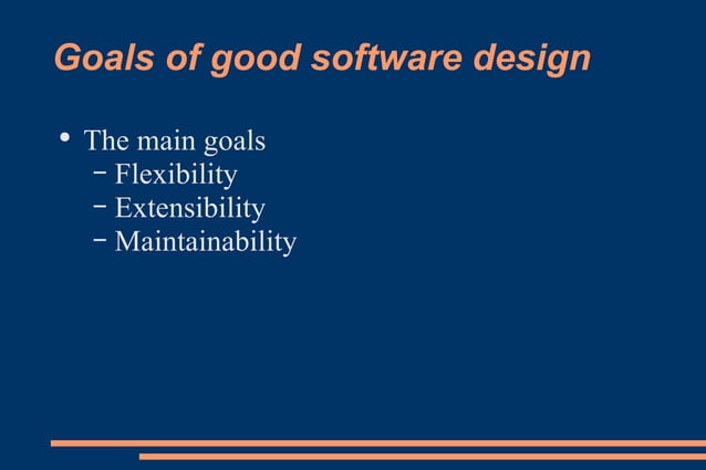 Goals Of Software Design - The main goals | PPT | Programming Languages ...