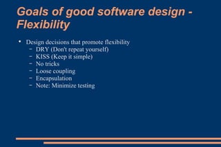 Goals Of Software Design - The main goals | PPT | Programming Languages ...