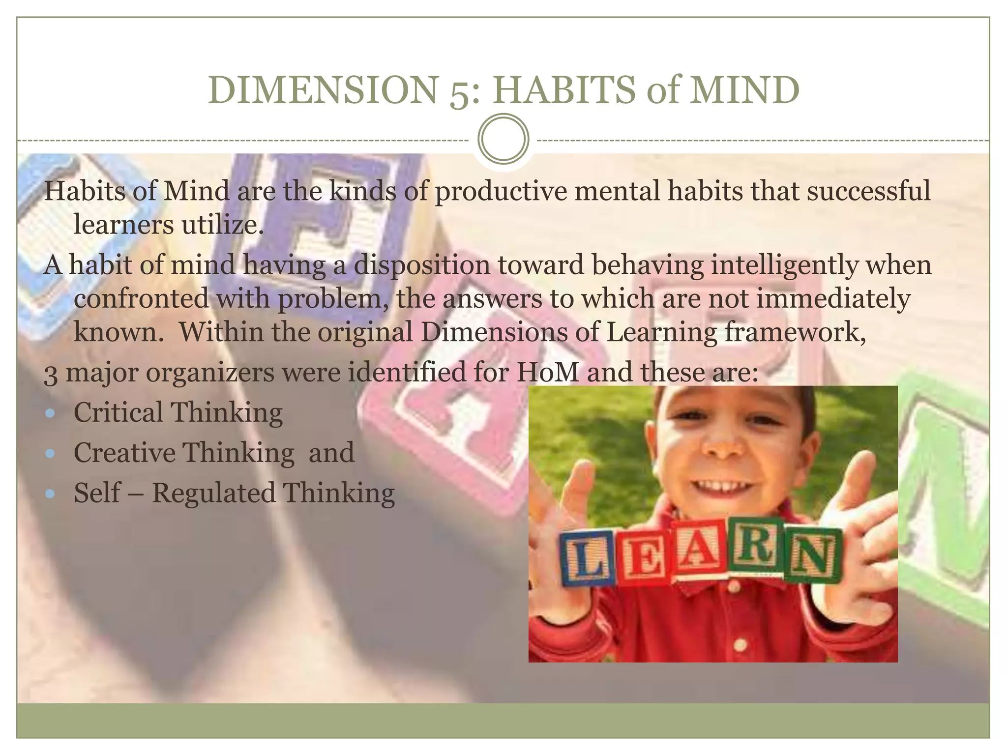 Goals and Dimensions of Learning | PPTX