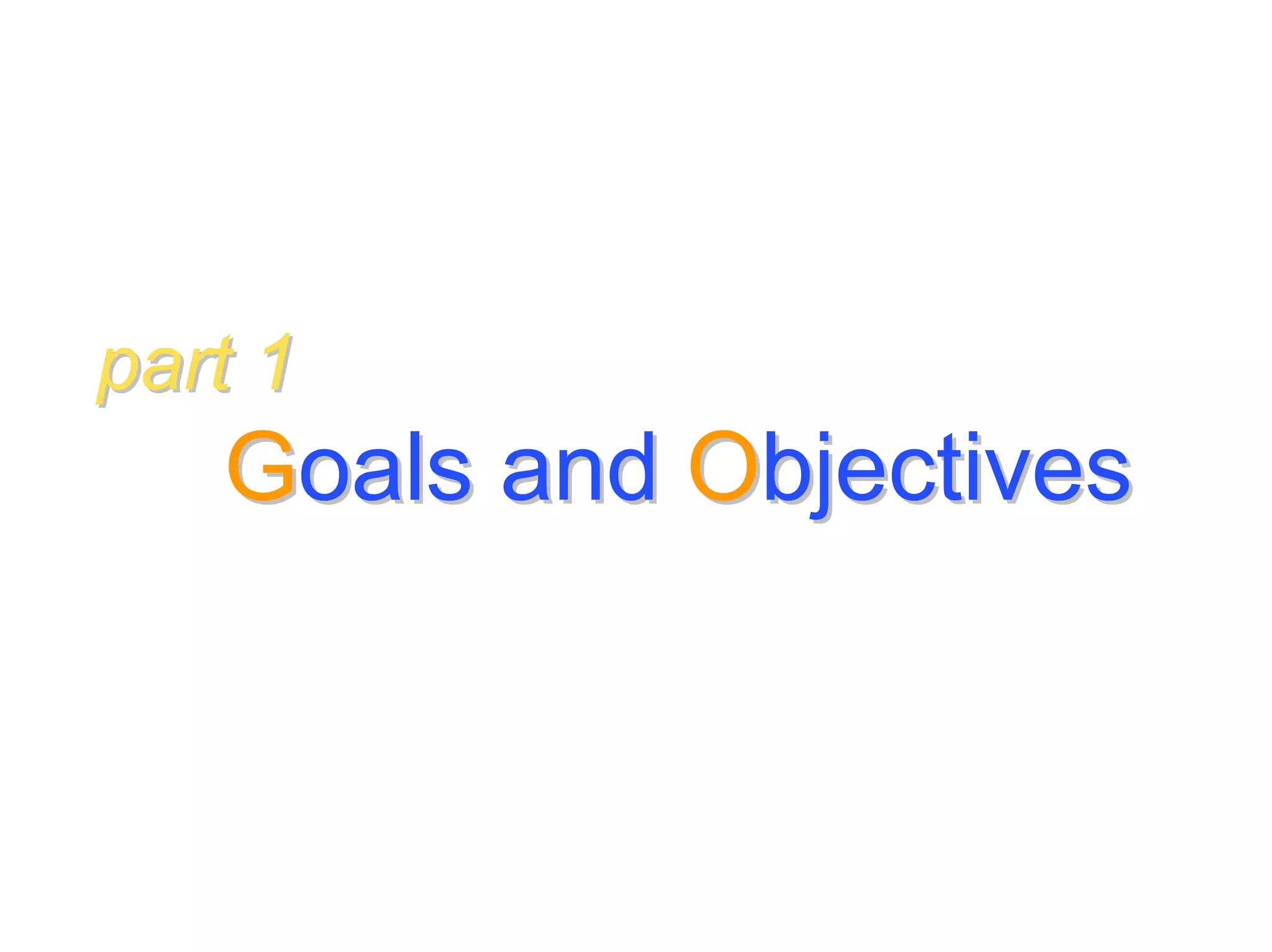 Writing Goals And Objectives and the Perfect Fit | PDF