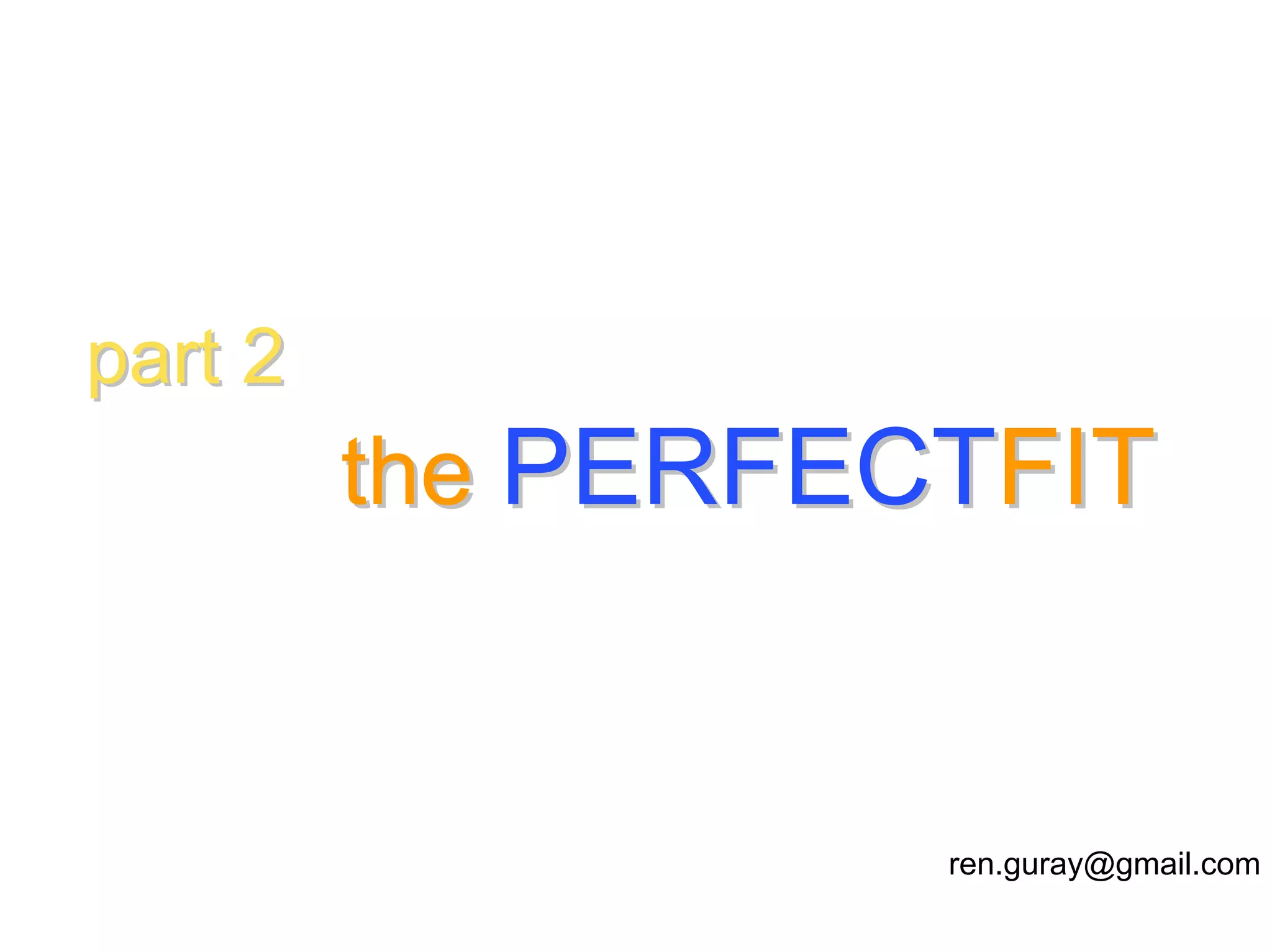 Writing Goals And Objectives and the Perfect Fit | PDF