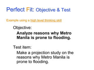 Writing Goals And Objectives and the Perfect Fit | PPT