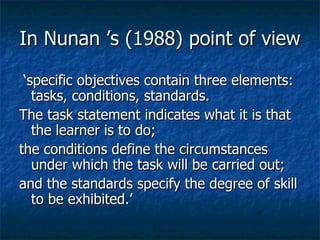 Goals And Objectives in a Language Course | PPT