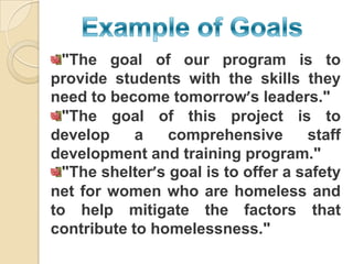 Goals and objectives | PPT