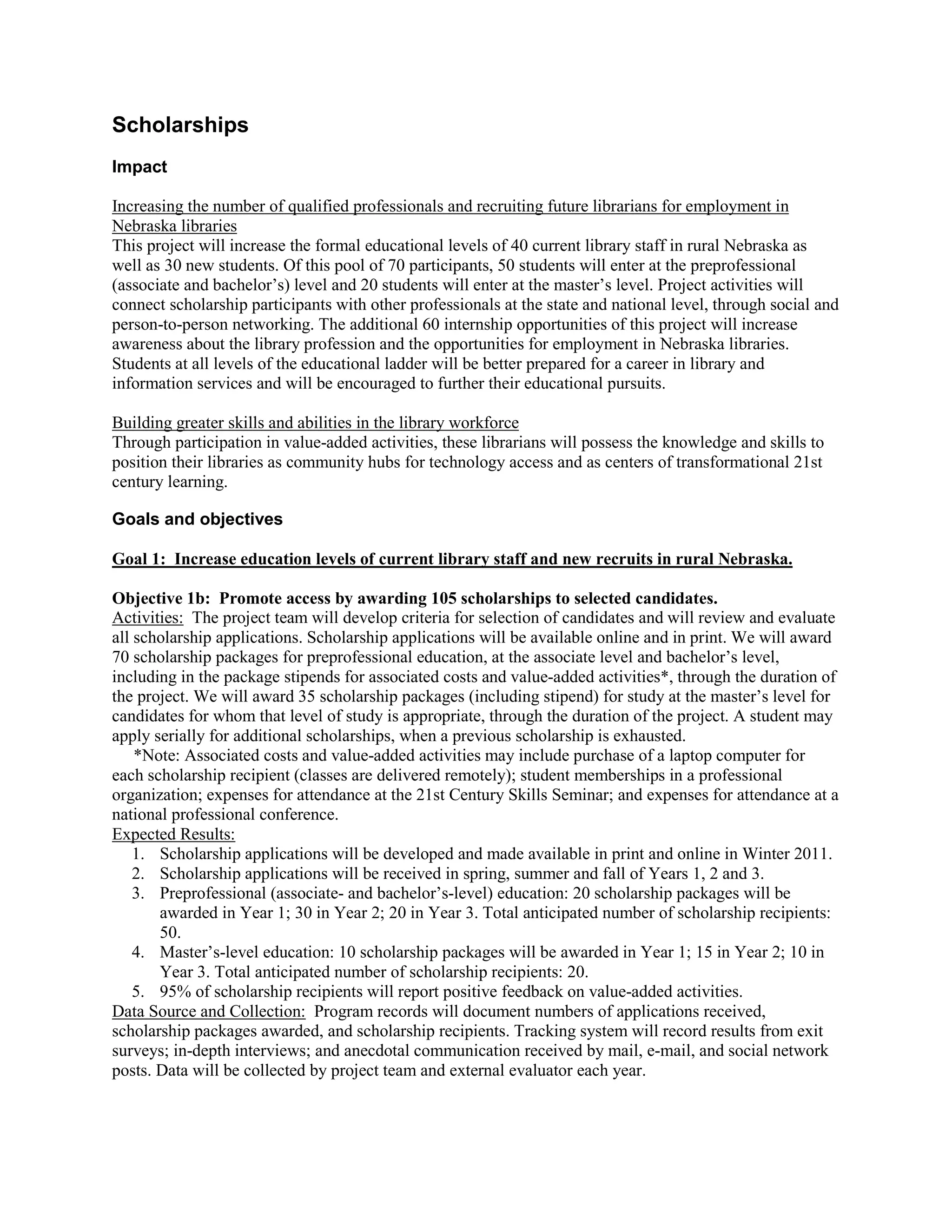 Goals Objectives Reporting for Program Evaluation | PDF | Free Download