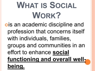 Goals and scope of social | PPTX