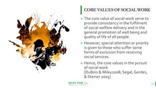 GOALS AND SCOPE OF SOCIAL WORK | PPTX